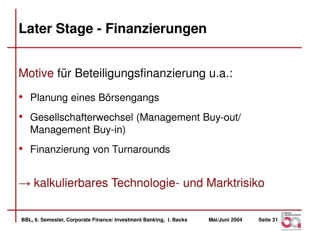 PPT - Corporate Finance/ Investment Banking PowerPoint Presentation ...