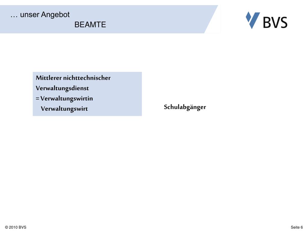 PPT - DIE BAYERISCHE VERWALTUNGSSCHULE - Ihr Ausbildungspartner PowerPoint Presentation - ID:3405171