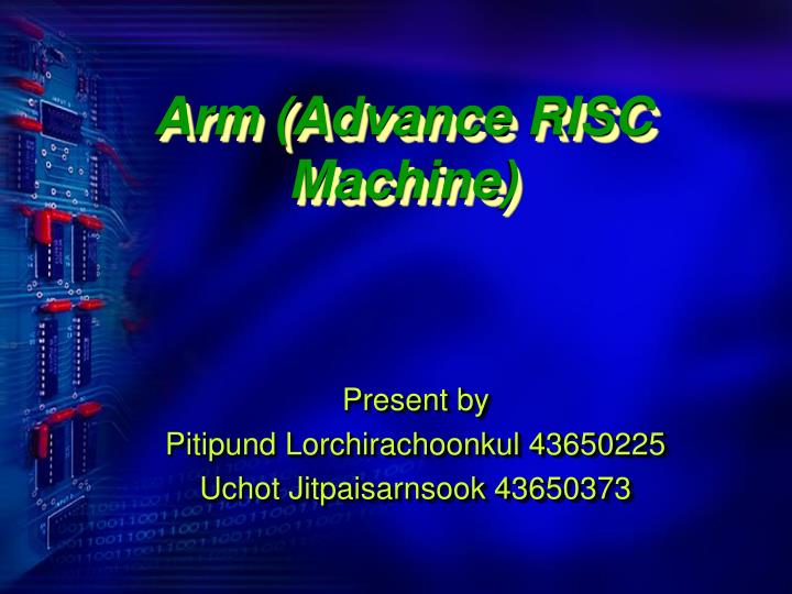 PPT - Arm (Advance RISC Machine) PowerPoint Presentation, free download ...