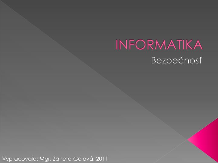 PPT - INFORMATIKA PowerPoint Presentation, free download - ID:3406308