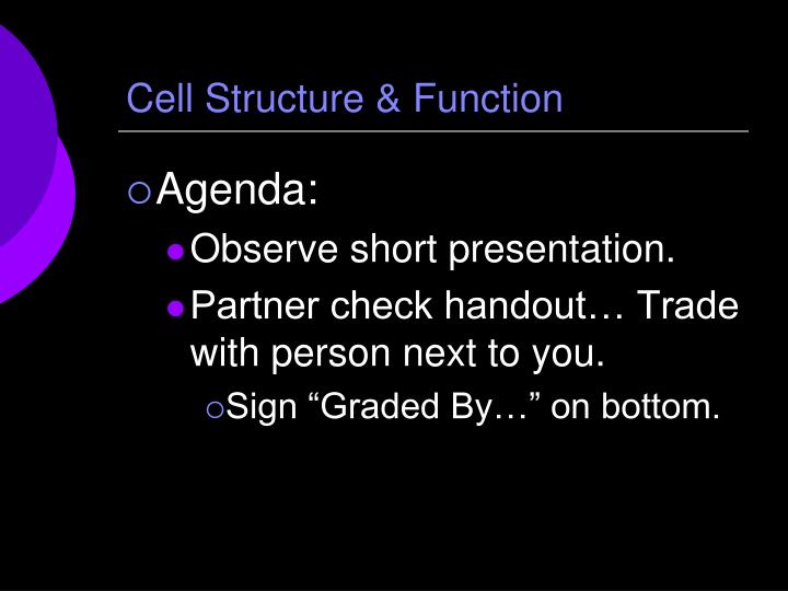 PPT - Cell Structure & Function PowerPoint Presentation, free download ...