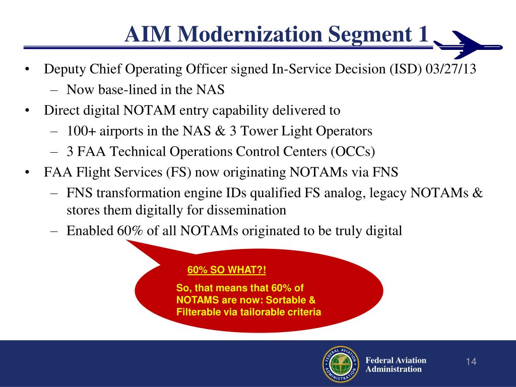 PPT - Federal Aviation Administration (FAA) Aeronautical Information ...