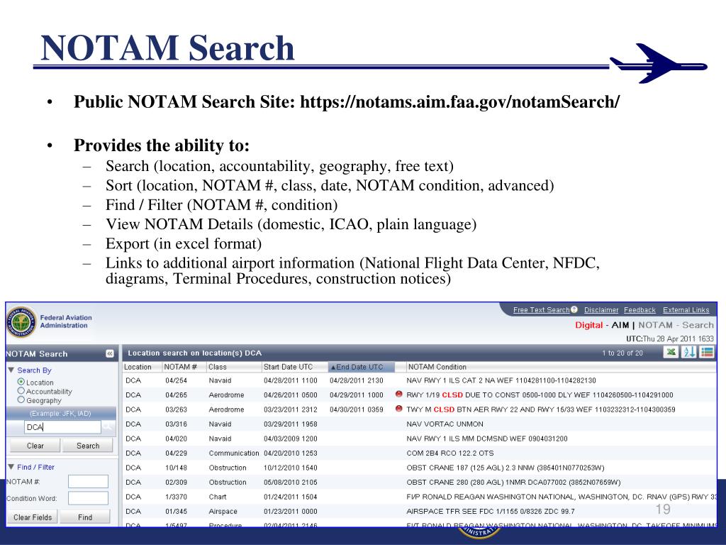 PPT - Federal Aviation Administration (FAA) Aeronautical Information ...