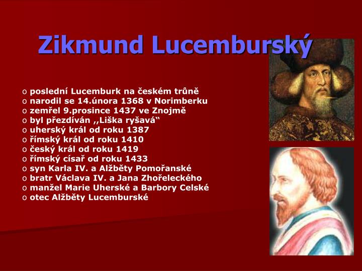 PPT - Zikmund Lucemburský PowerPoint Presentation, free download - ID ...
