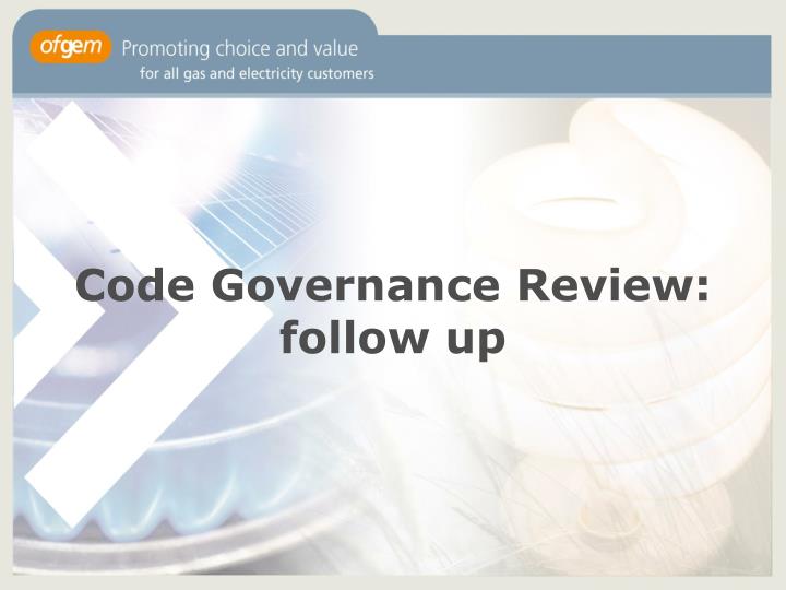PPT - Code Governance Review: follow up PowerPoint Presentation, free ...
