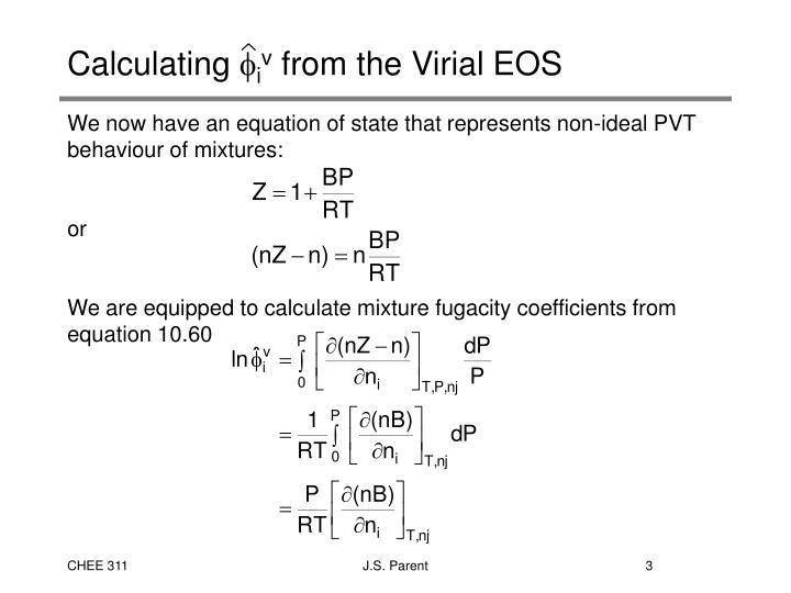 PPT - Calculating i v from the Virial EOS PowerPoint Presentation - ID ...