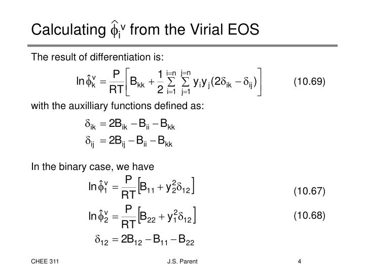 PPT - Calculating i v from the Virial EOS PowerPoint Presentation - ID ...