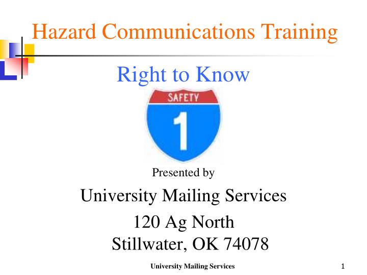 PPT - Hazard Communications Training PowerPoint Presentation, free ...