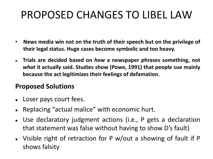 PPT - LIBEL PowerPoint Presentation - ID:3407908