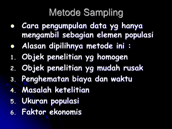 PPT - DISTRIBUSI SAMPLING PowerPoint Presentation - ID:3408022