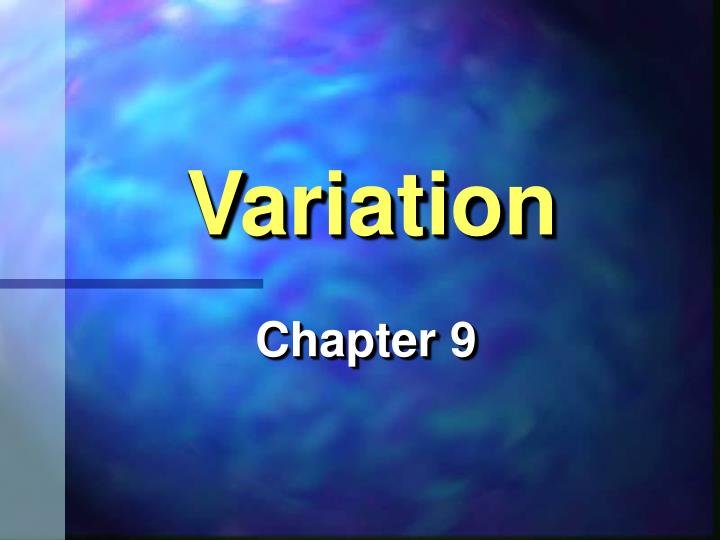 PPT - Variation PowerPoint Presentation, free download - ID:3408081