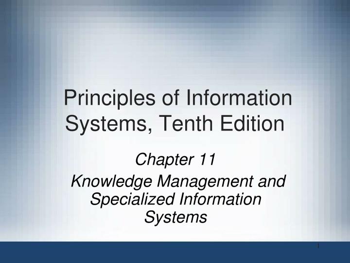 PPT - Principles of Information Systems, Tenth Edition PowerPoint ...