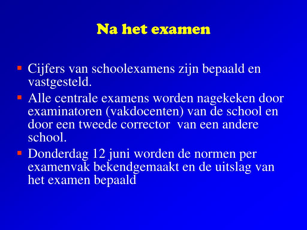PPT - Examenjaar 5havo 2013-2014 PowerPoint Presentation, free download ...