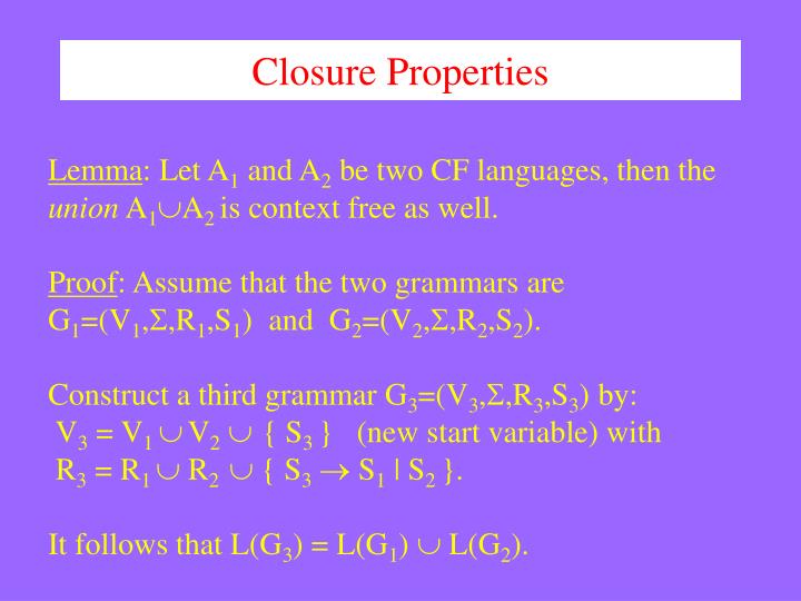 PPT - Closure Properties PowerPoint Presentation, free download - ID ...