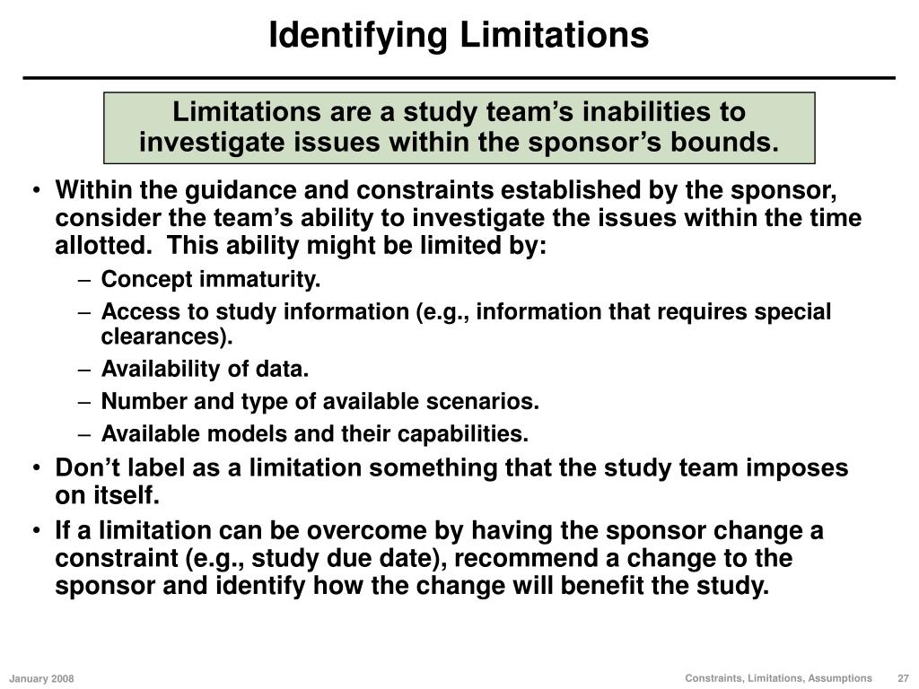 PPT - Constraints, Limitations, and Assumptions Guide PowerPoint ... PPT - Constraints, Limitations, and Assumptions Guide PowerPoint ...