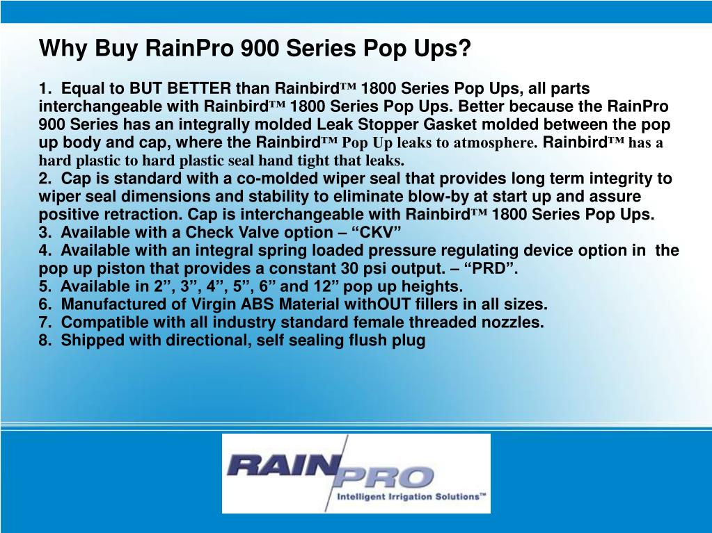 PPT - Line of Products of Rain Pro/LOGIC Lindsay, California PowerPoint ...