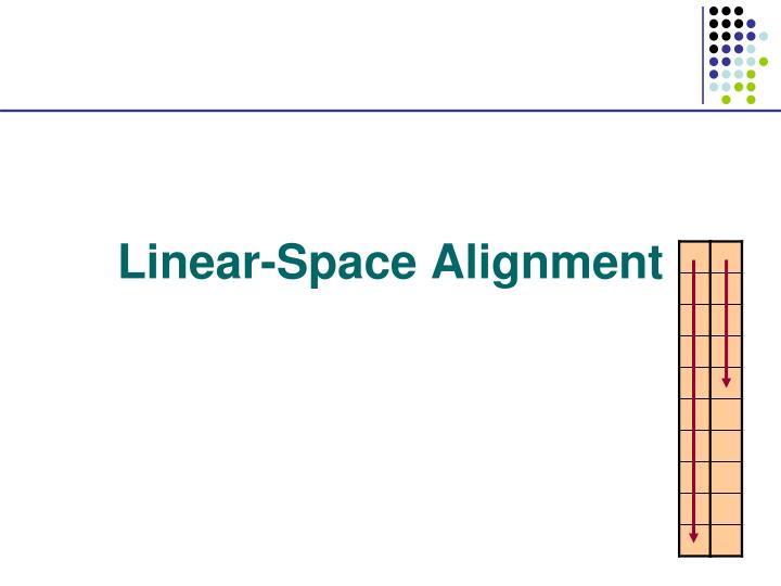 PPT - Linear-Space Alignment PowerPoint Presentation, free download ...