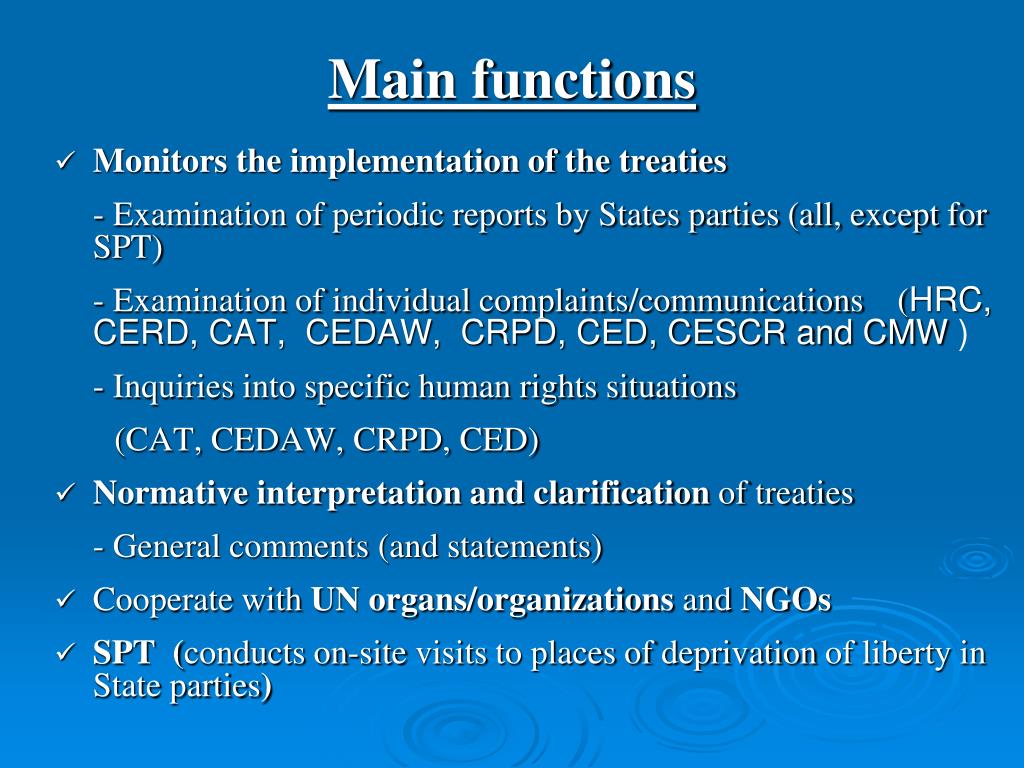 PPT - The International Human Rights Treaty System PowerPoint ...