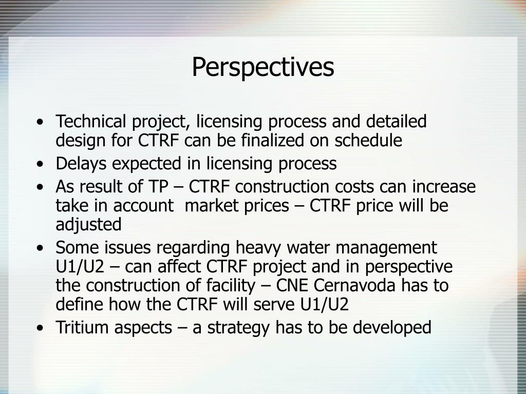 PPT - Tritium Removal Facility CNE Cernavoda – ROMANIA Present status ...