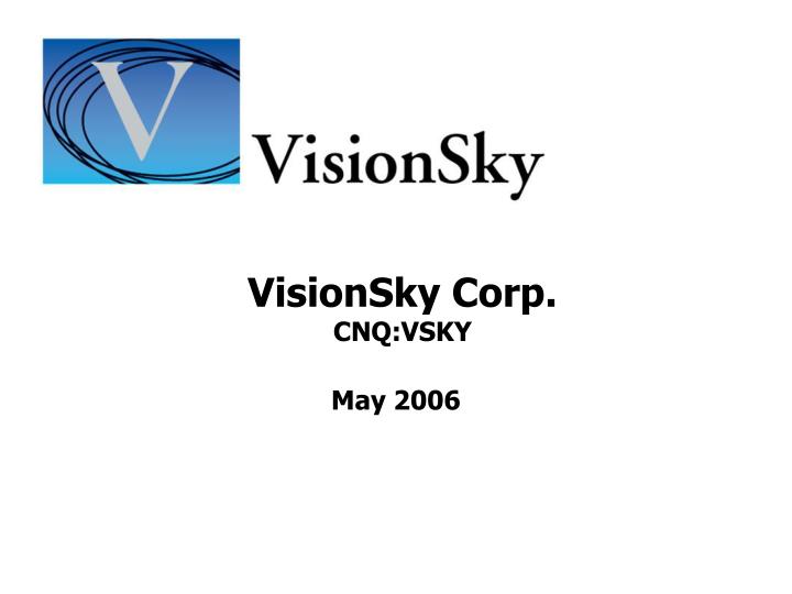 PPT - VisionSky Corp. CNQ:VSKY PowerPoint Presentation, free download ...