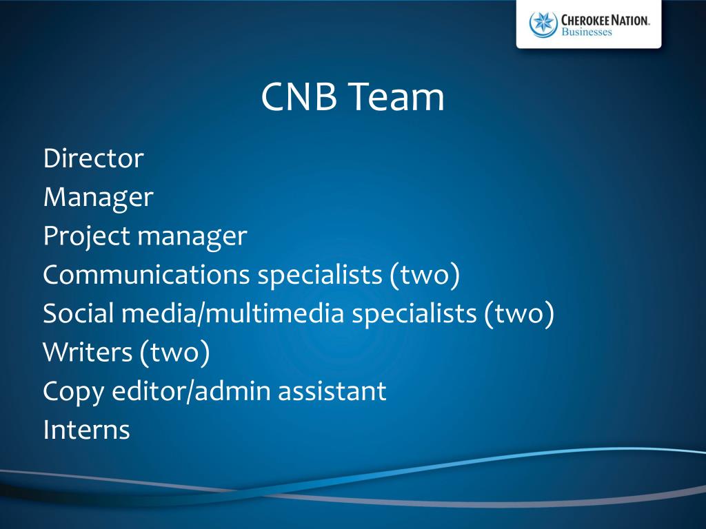 PPT - Cherokee Nation & Cherokee Nation Businesses Communications ...