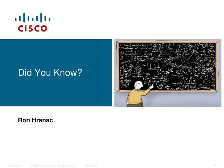 PPT - Did You Know? PowerPoint Presentation, free download - ID:3409586