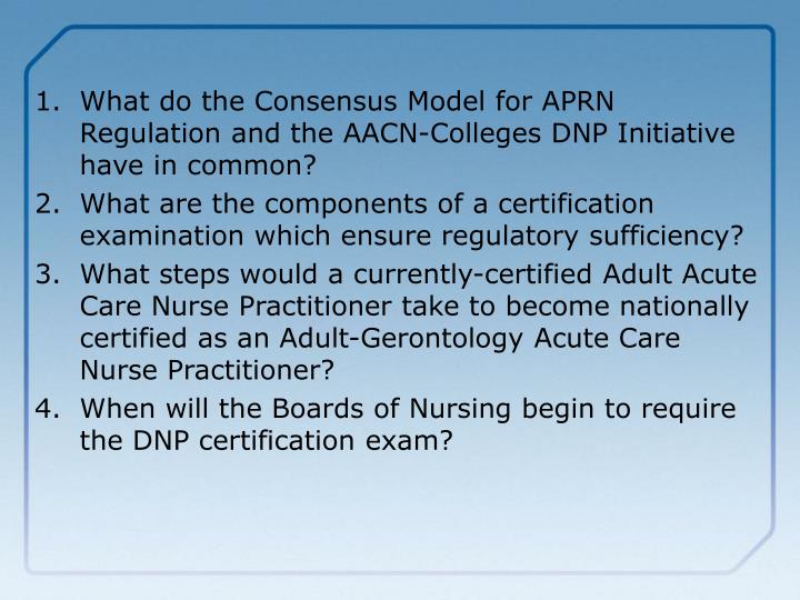 PPT - The Consensus Model for APRN Regulation Licensure, Accreditation ...