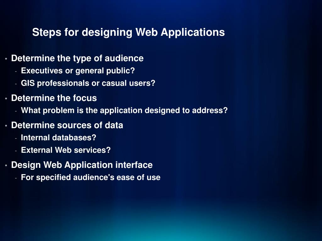 PPT - Understanding Effective Web Applications: GIS Evolution ...
