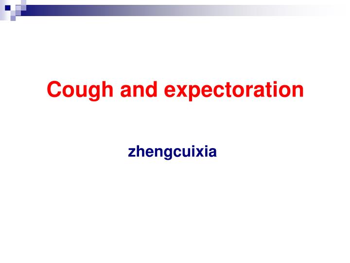 PPT - Cough and expectoration PowerPoint Presentation, free download ...