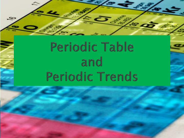 PPT - Periodic Table and Periodic Trends PowerPoint Presentation, free ...