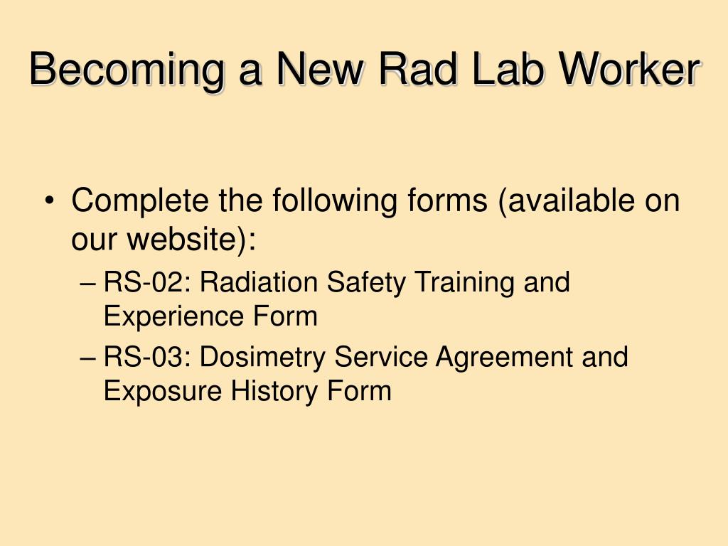 PPT - Radiation Safety Program Environmental Health and Safety 713-500 ...