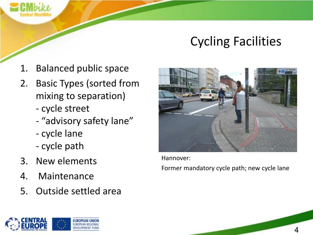 PPT - Cycling Facilities in Europe: Signs of Acceptance by Low Cost ...