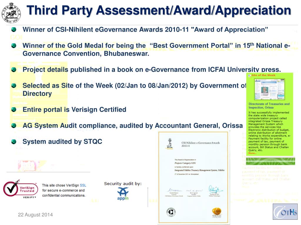 PPT - Government of Odisha i OTMS Project ( Integrated Odisha Treasury ...
