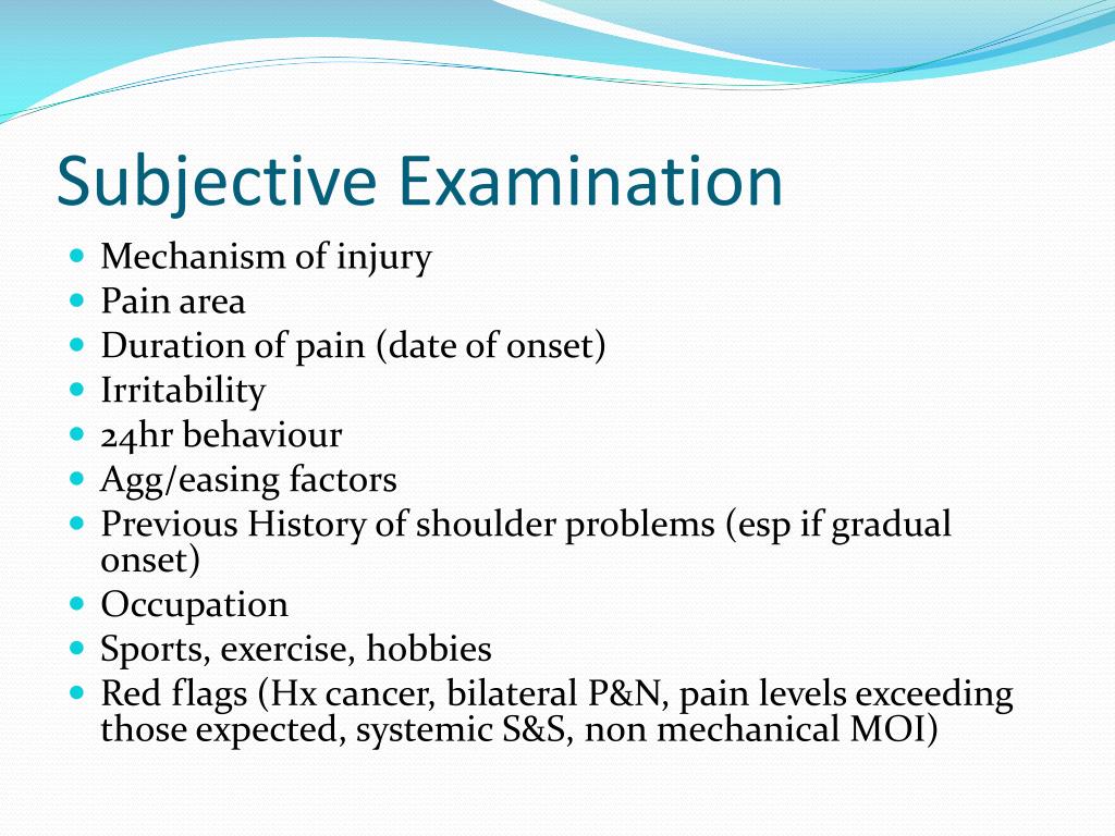 PPT - Assessment of Shoulder Pain PowerPoint Presentation, free ...