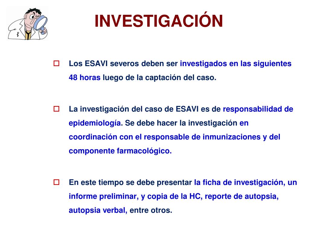 PPT - Equipo Técnico: Vigilancia Epidemiológica de ESAVI Dirección ...