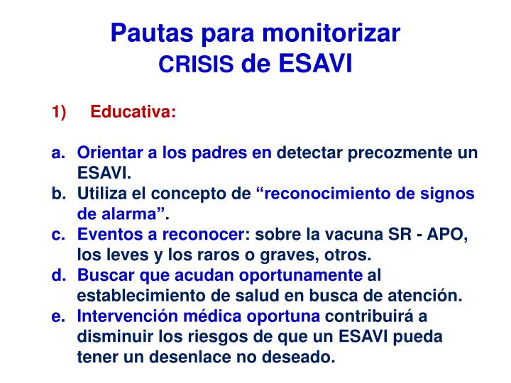 PPT - Equipo Técnico: Vigilancia Epidemiológica de ESAVI Dirección ...
