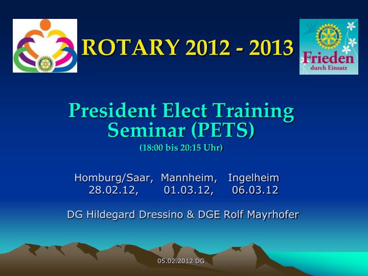 PPT - ROTARY 2012 - 2013 PowerPoint Presentation, free download - ID ...
