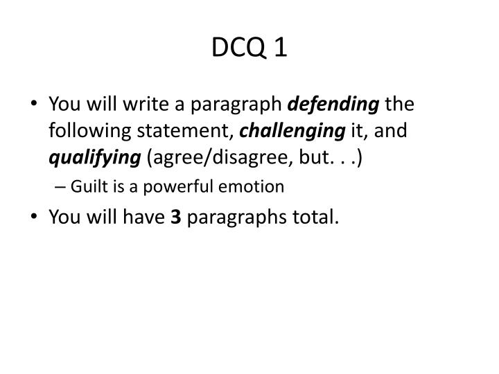 PPT - DCQ 1 PowerPoint Presentation, free download - ID:3412758
