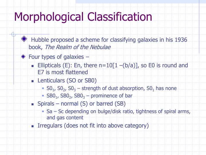 PPT - Morphological Classification PowerPoint Presentation, free ...
