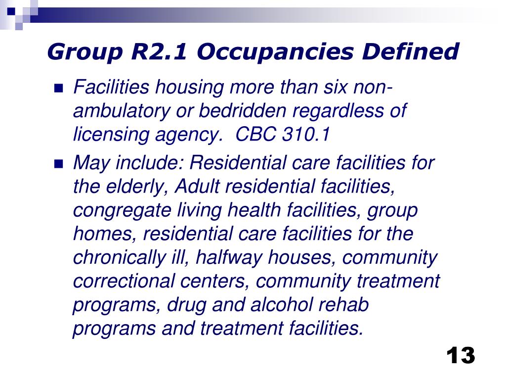 PPT - Licensed Residential Care Facilities Not Including Day Care ...