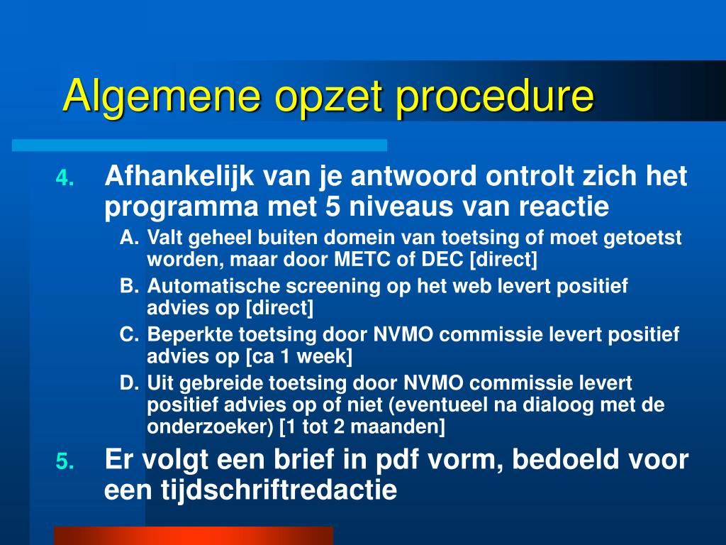PPT - Ethische toetsing van medisch onderwijskundig onderzoek ...