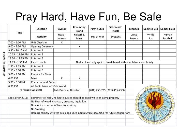 PPT - Pray Hard, Have Fun, Be Safe PowerPoint Presentation, free ...