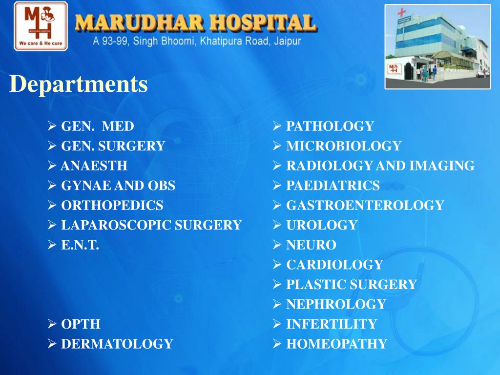 PPT - Welcome to Marudhar Hospital PowerPoint Presentation, free ...