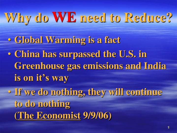 PPT - Why do WE need to Reduce? PowerPoint Presentation, free download ...