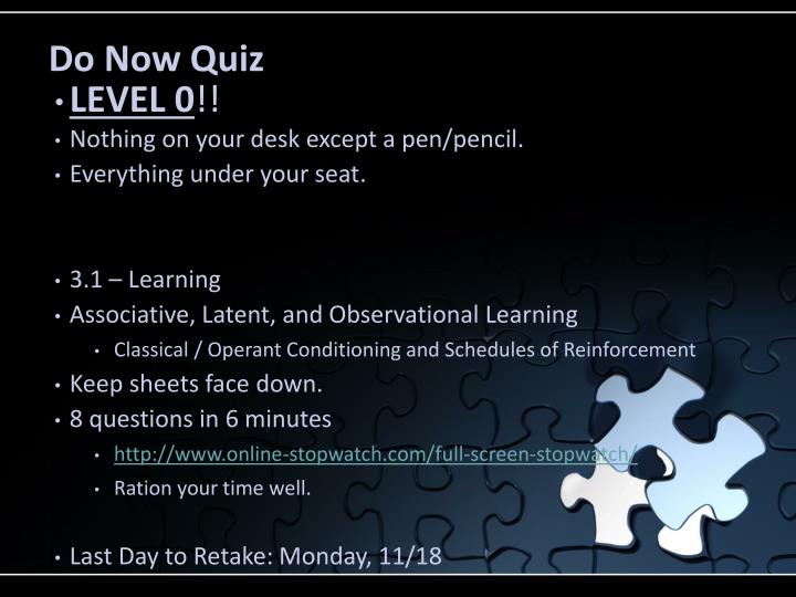 PPT - Do Now Quiz PowerPoint Presentation, free download - ID:3415217