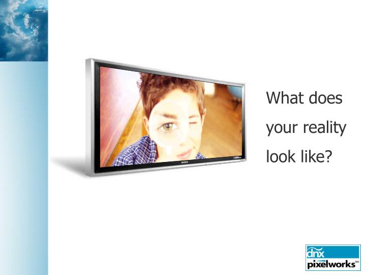 PPT - What does your reality look like? PowerPoint Presentation, free ...