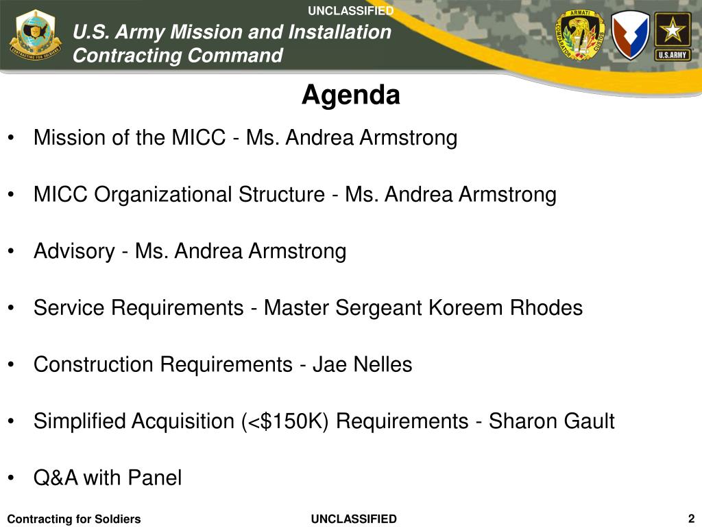 PPT - MICC Fort-Belvoir Acquisition Forecast Open House Supporting America ’ s Small Business ...