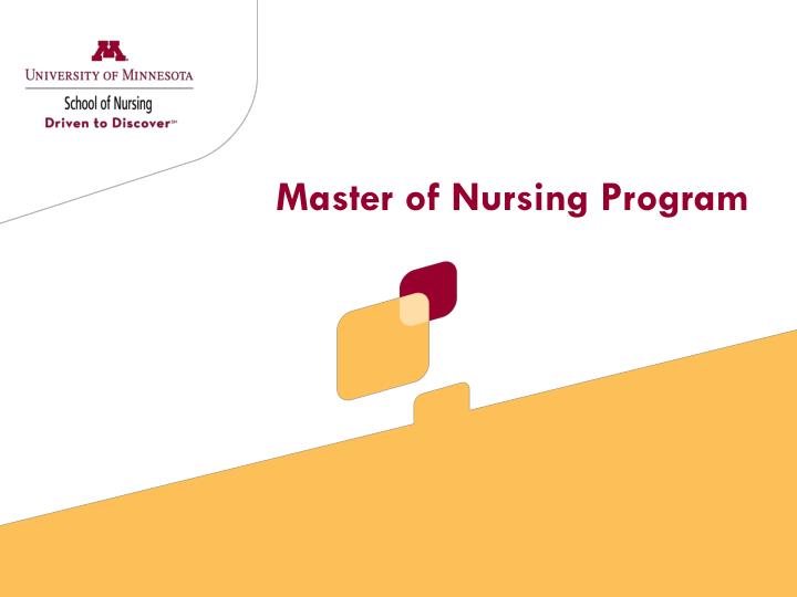 PPT - Master of Nursing Program PowerPoint Presentation, free download ...