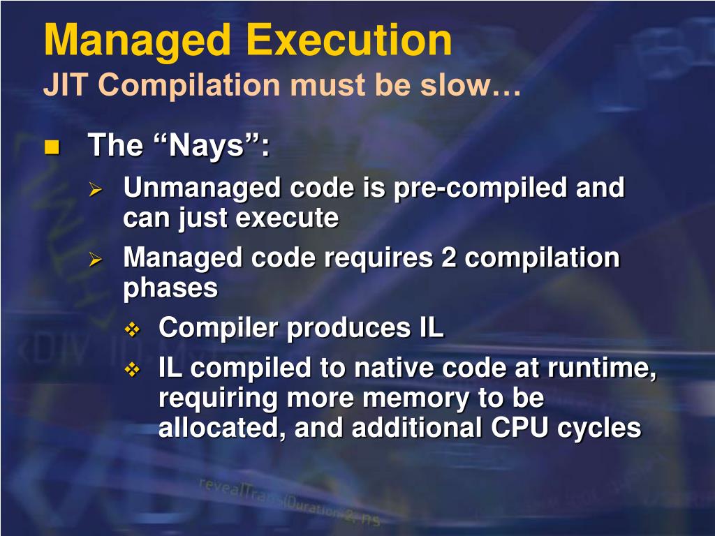Ppt Under The Hood Of The Clr Managed Execution Powerpoint