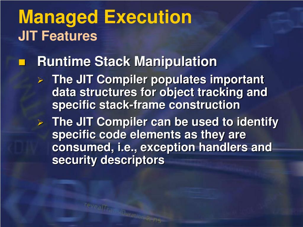 Ppt Under The Hood Of The Clr Managed Execution Powerpoint